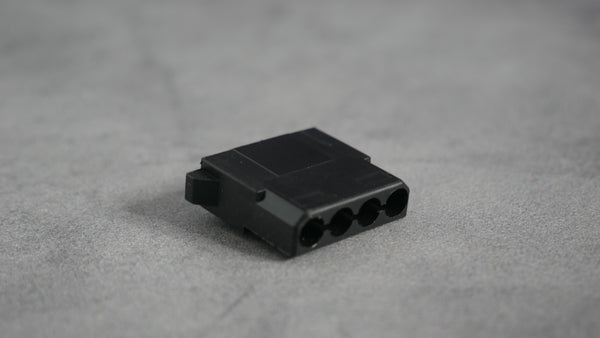 4 Pin Power Female Connector-Black – Bespoke Baka